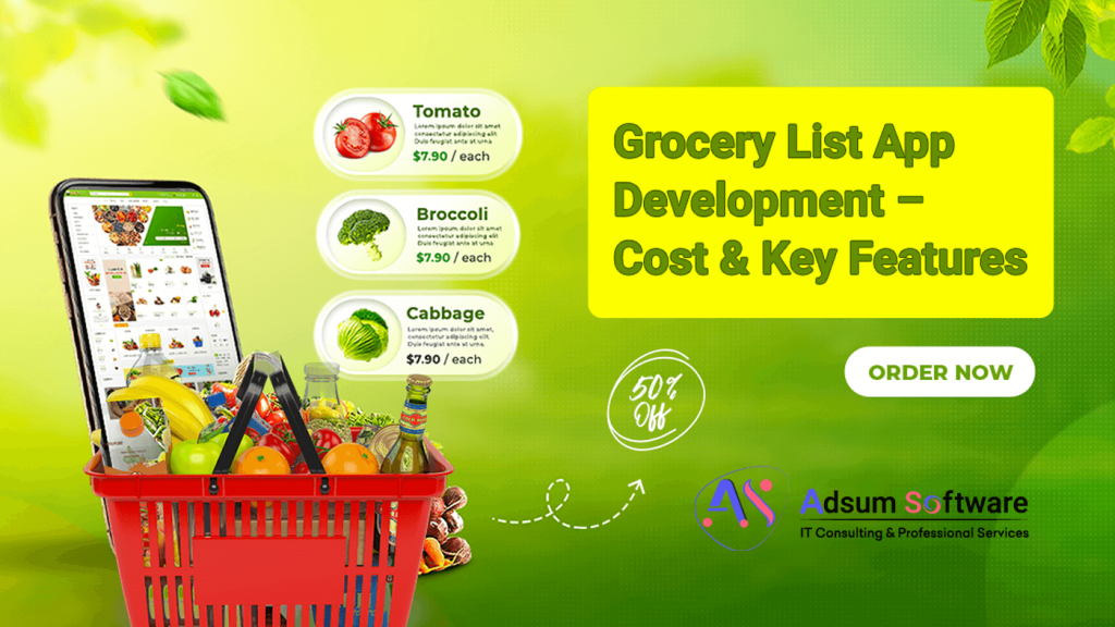 Grocery List App Development – Cost & Key Features
