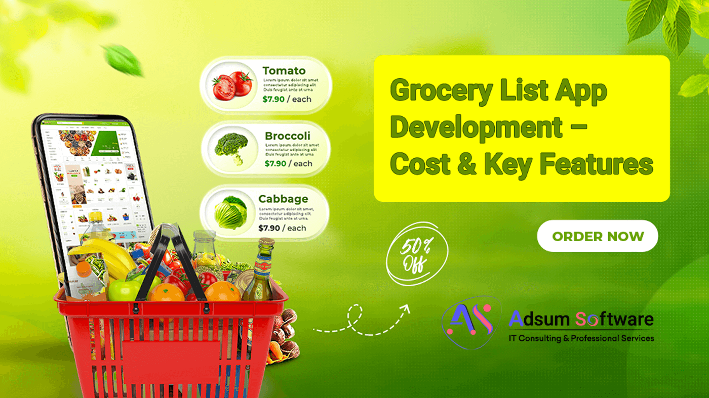 Grocery List App Development Cost Key Features